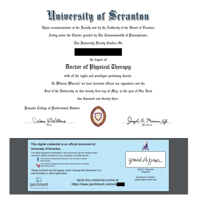 eDiploma Information | Office of the Registrar | Academics